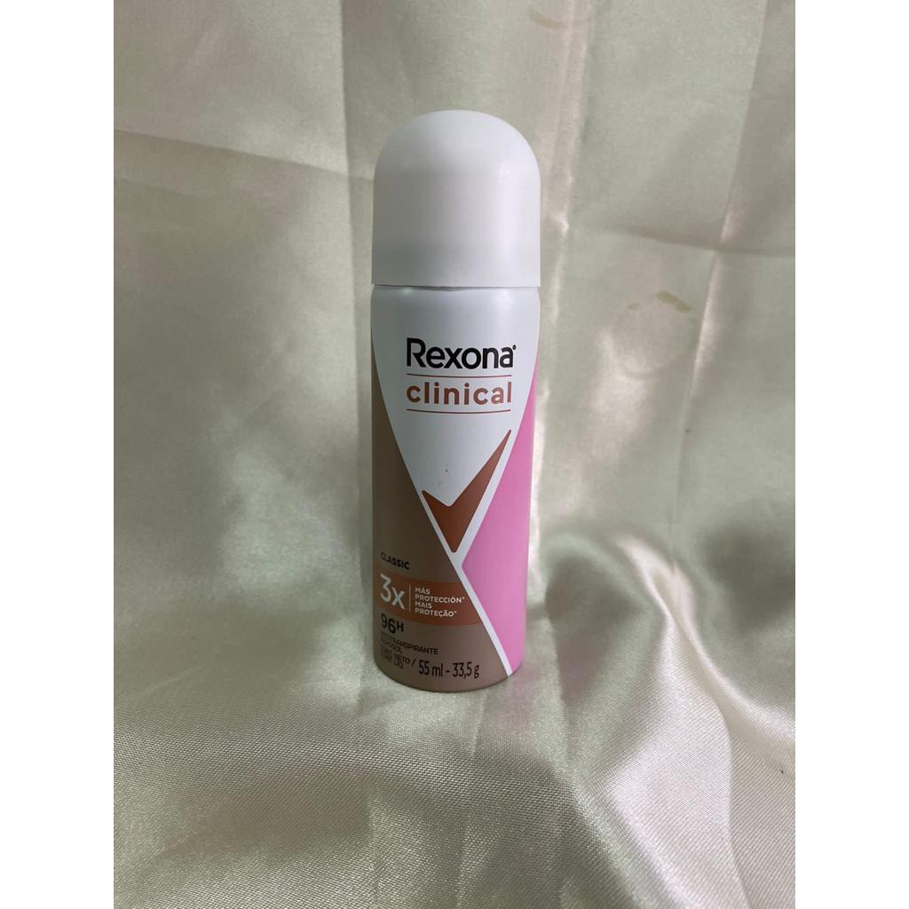 Desodorante Aerosol Rexona Clinical Classic 55mL | Shopee Brasil