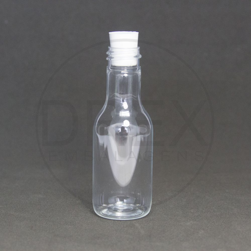 100 Mini Garrafinhas De Plastico 50ml Com Tampas De Rolha Plástica | Shopee Brasil