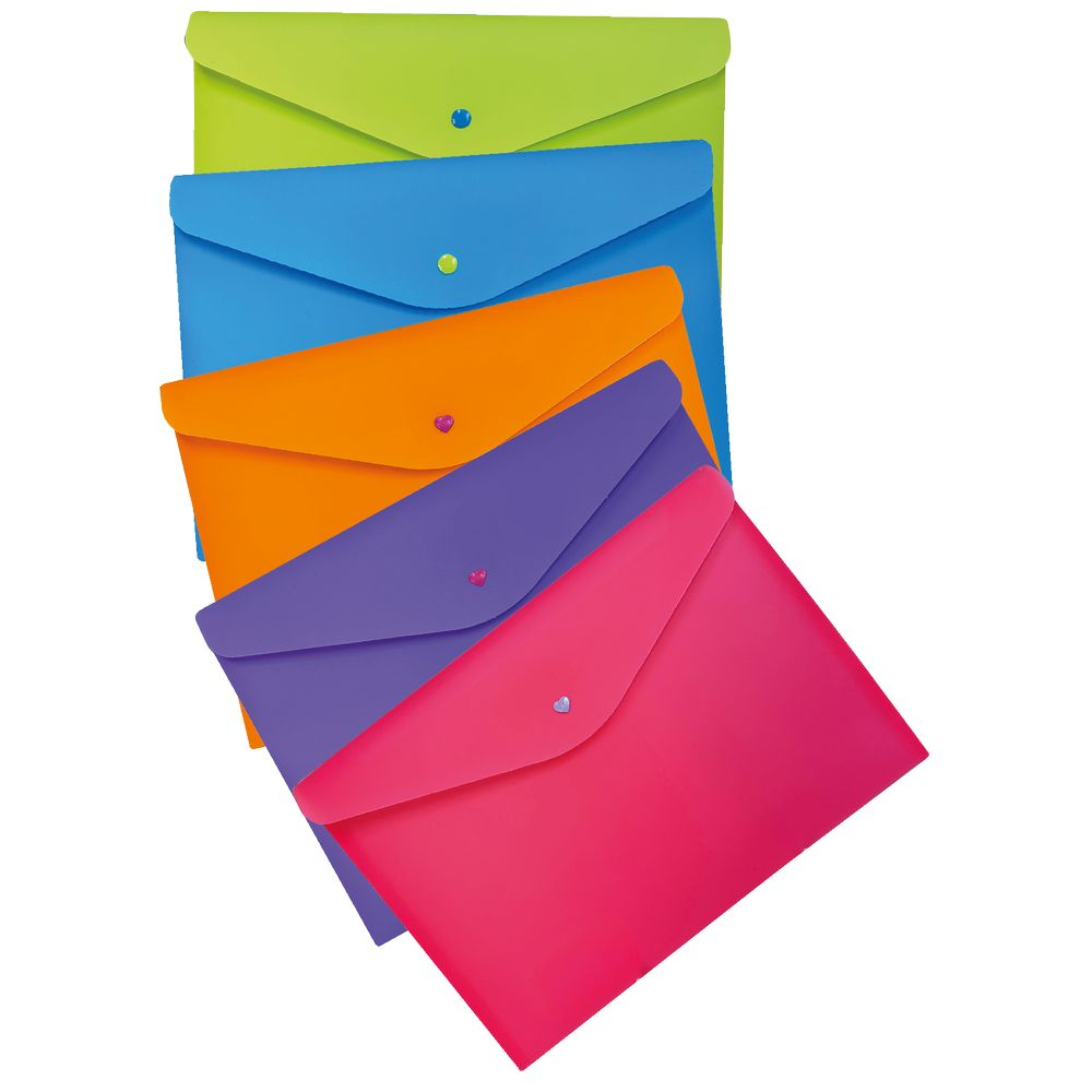 Pasta Envelope Com Botão A4 Full Color | Shopee Brasil