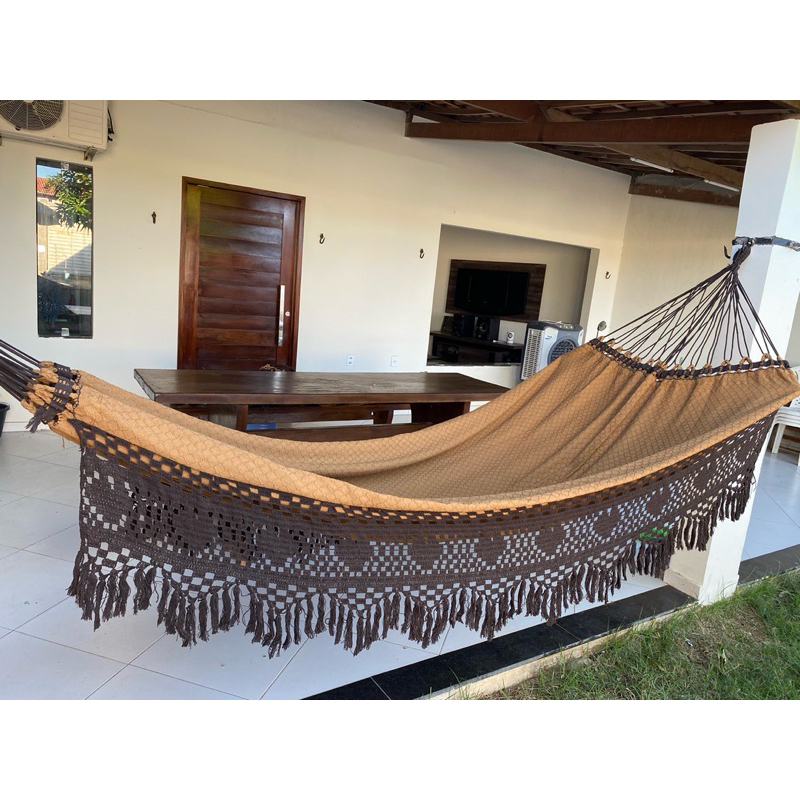 Rede De Dormir Descanso Bucho De Boi Luxo gigante 4,5m | Shopee Brasil