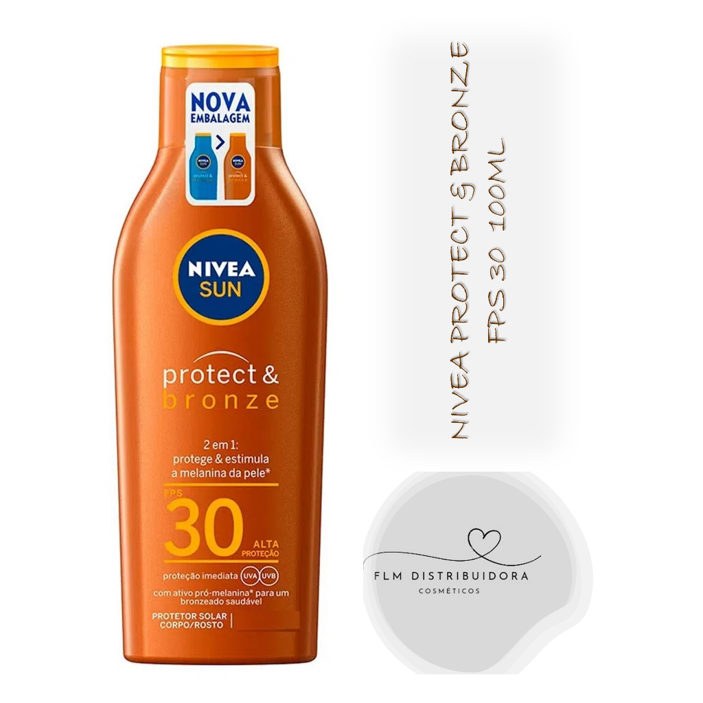 NIVEA SUN Protetor Solar Protect & Bronze FPS 30 100ml | Shopee Brasil