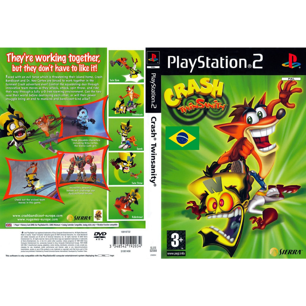 CRASH TWINSANITY (DUBLADO) | Shopee Brasil