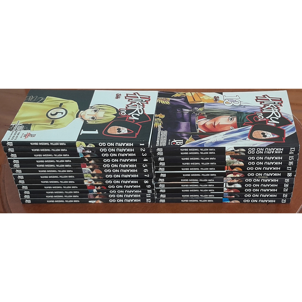 Mangá Hikaru no Go 01 ao 23 Completo JBC Yumi Hotta Takeshi Obata ...