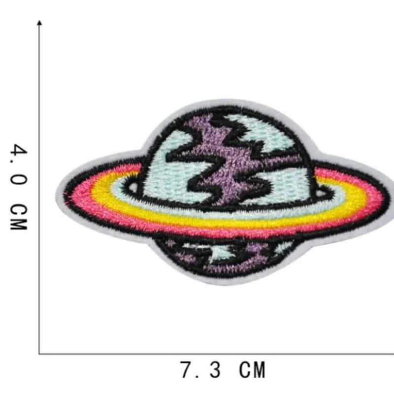 Adesivo Roupa Aplique Patch Bordado Termocolante Remendo Planeta ...
