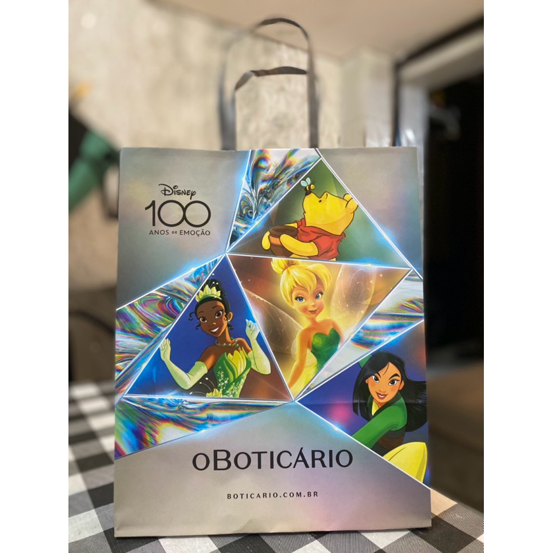 Sacola Disney 100 anos O Boticario + TAG | Shopee Brasil