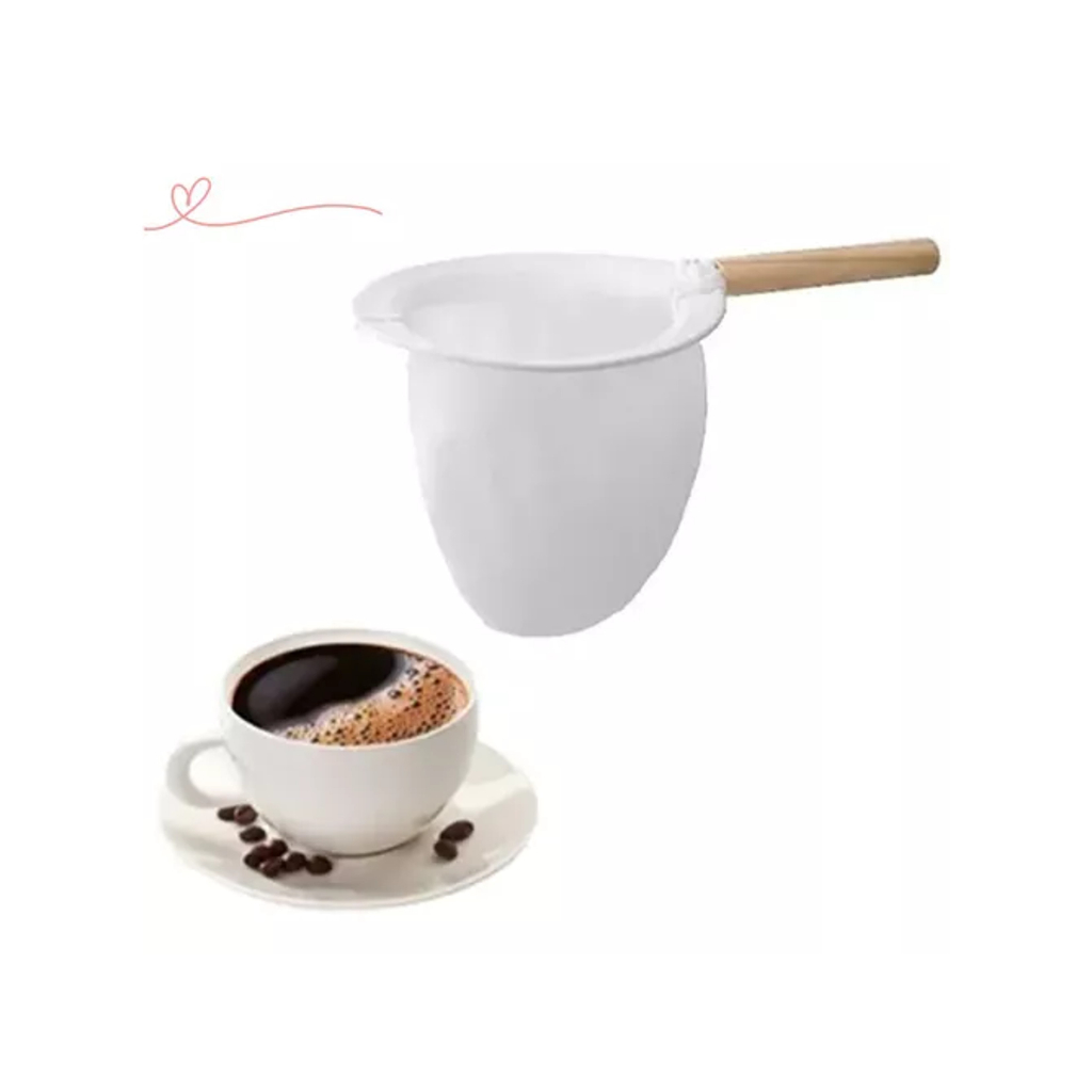 Coador de Café Tradicional Reutilizável Pano Grande - STOLF | Shopee Brasil