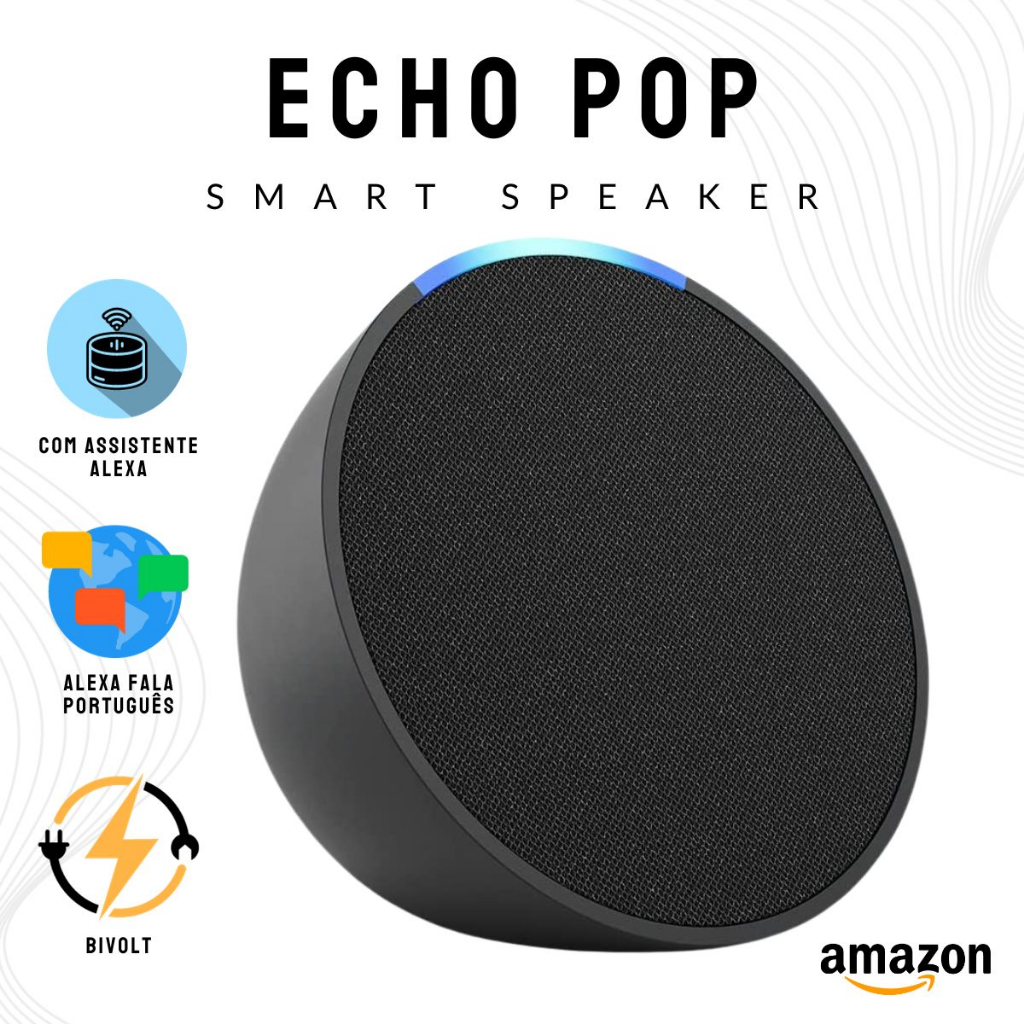 Alexa Echo Pop Com Assistente Virtual Alexa Novo Original | Shopee Brasil