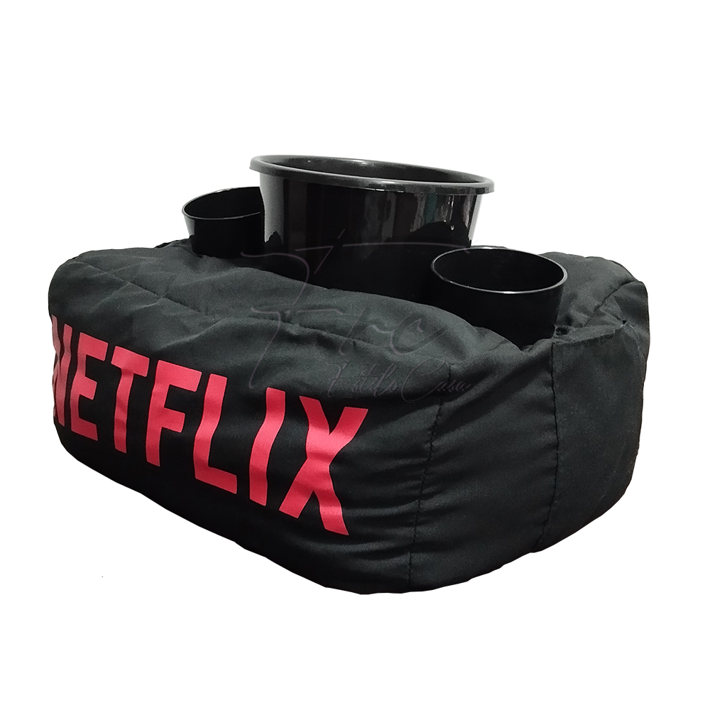 Kit Almofada Porta Pipoca Netflix + 1 Balde + 2 Copos | Shopee Brasil