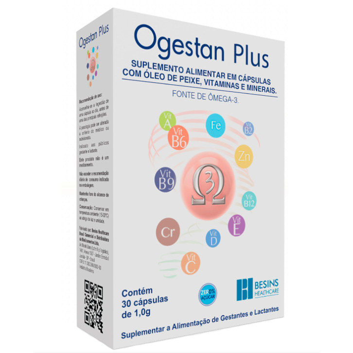 Ogestan Plus Suplemento Alimentar com 30 Cápsulas | Shopee Brasil