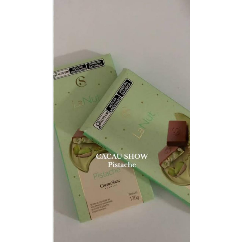 Tablete Barra Dreams LaNut Pistache Chocolate Cacau Show 130G | Shopee ...