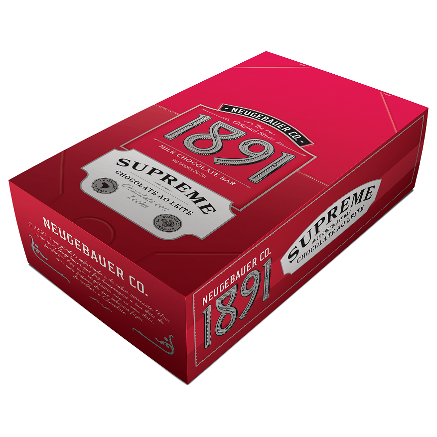 Supreme Chocolate Ao Leite Neugebauer Display com 40 unidade de 9g | Shopee Brasil