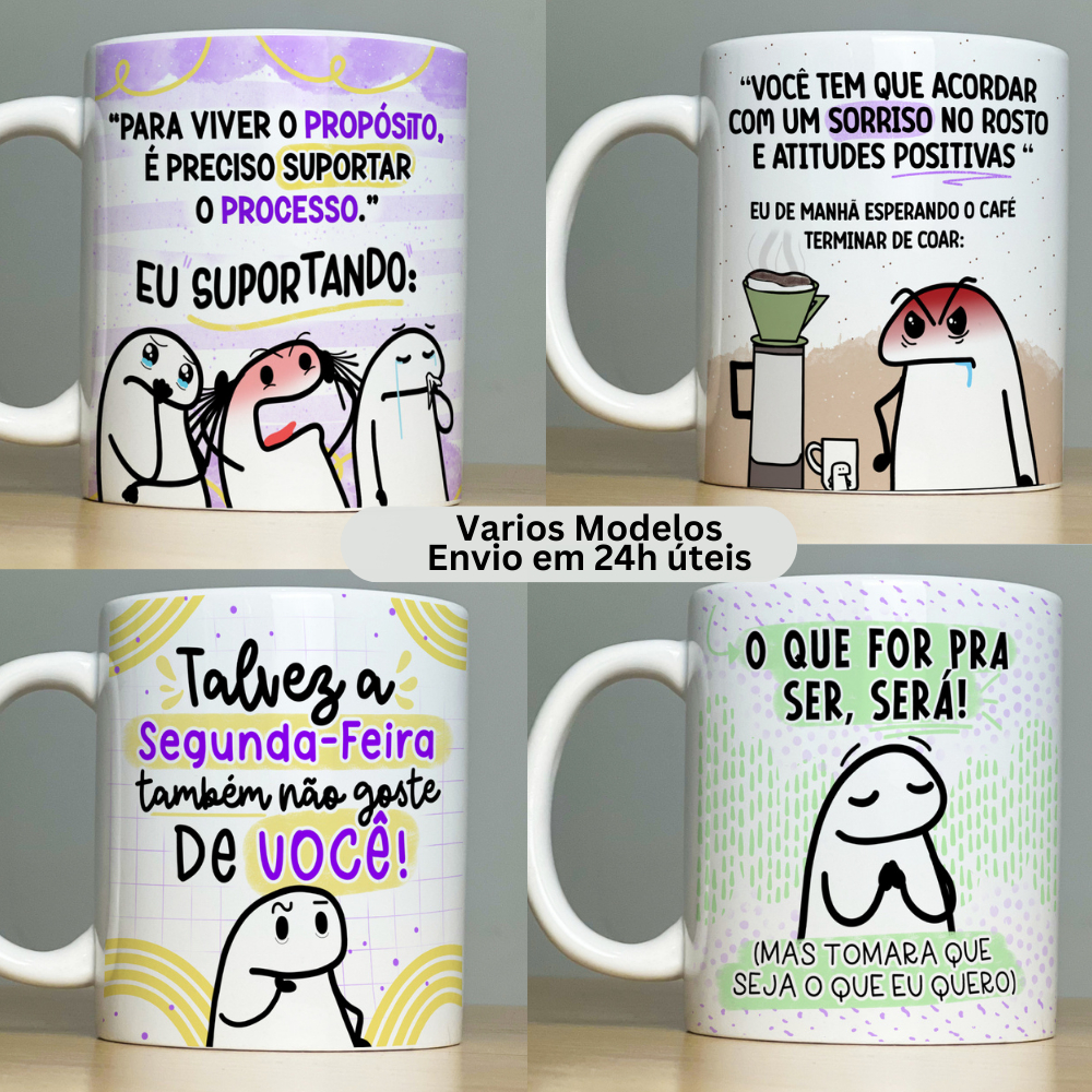 Caneca Personalizada Xicara de Porcelana - Frases Divertidas e ...