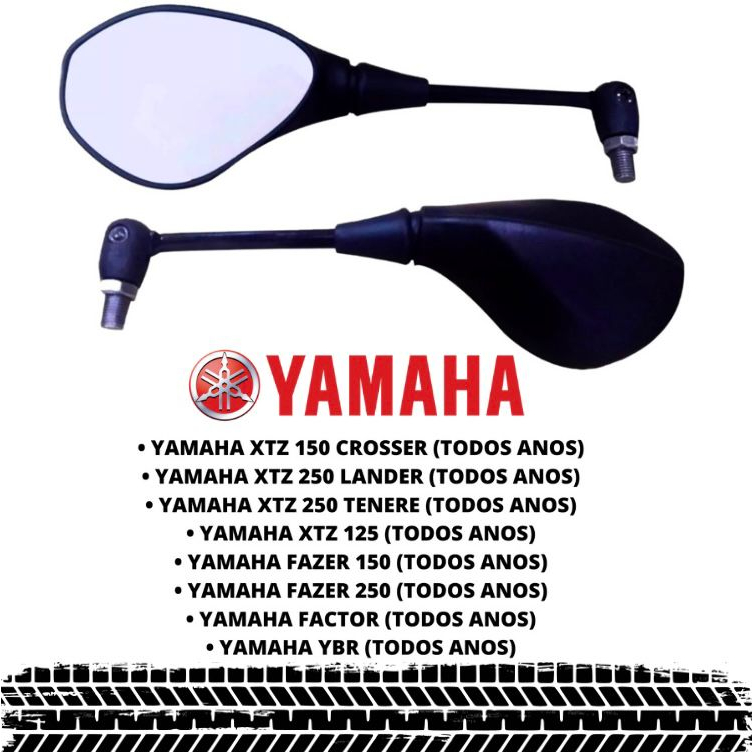 Espelho Retrovisor Articulado Mini Bmw Yamaha Factor Fazer Shopee Brasil