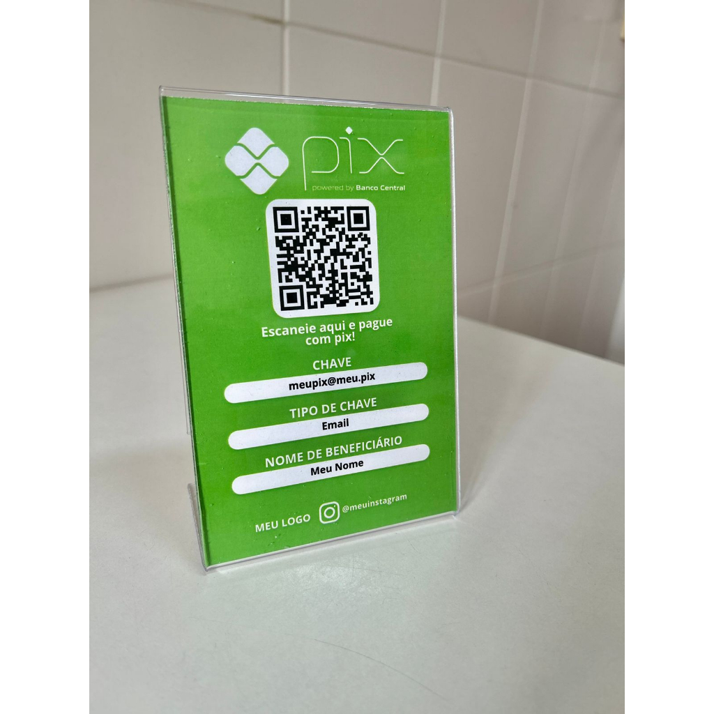Placa de Pix Personalizada | Shopee Brasil