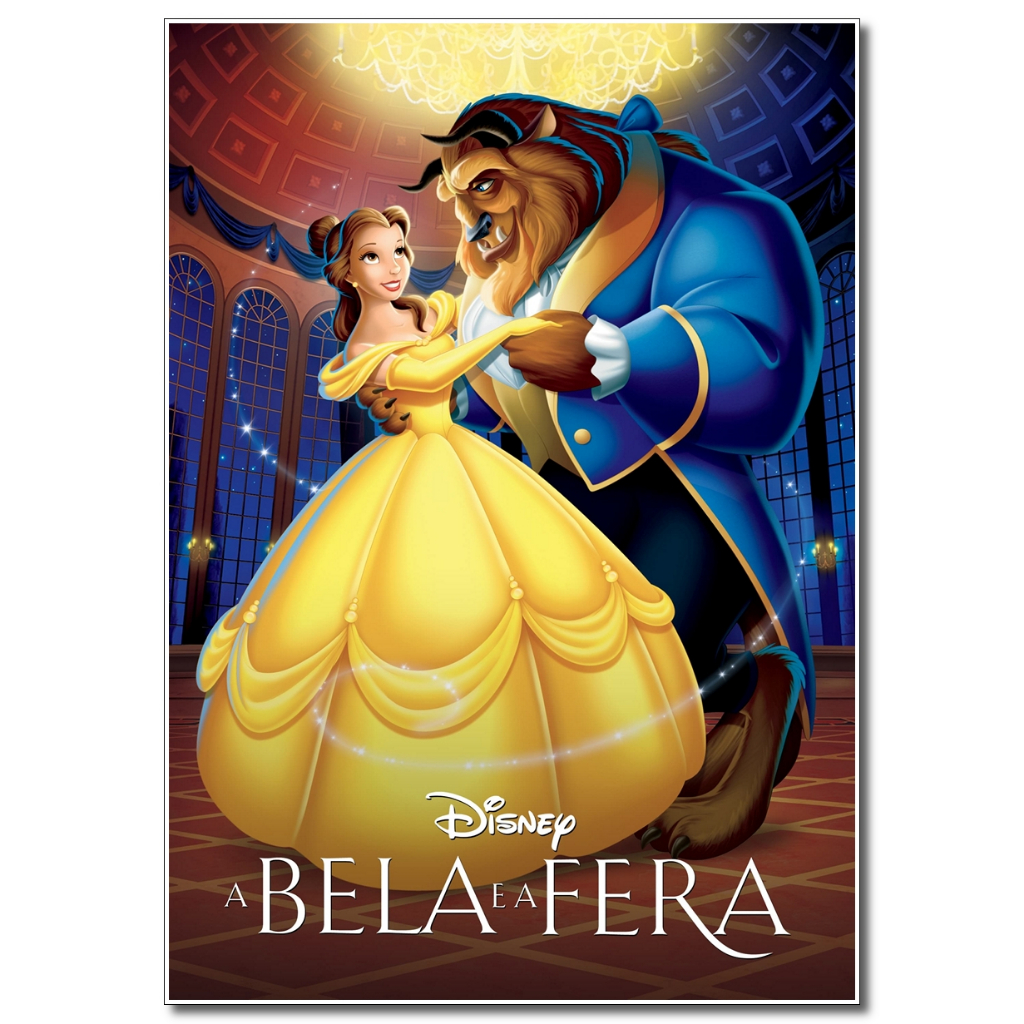 Poster Filme A Bela e a Fera (1991) ( 05 Modelos ) Cartaz Cinema ...