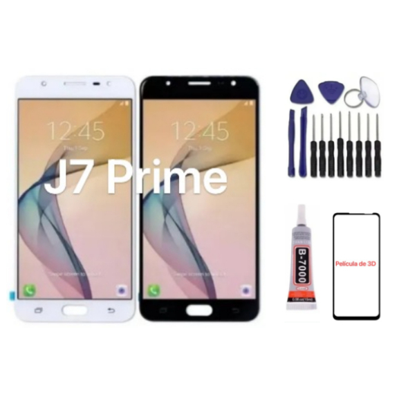 Frontal Tela Display Modulo Touch Lcd J7 Prime Original G610 A Pronta Entrega + Pelicula + Cola ...