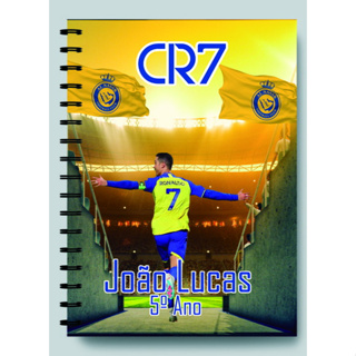 Caderno Espiral Personalizado - Cristiano Ronaldo Al-nassr | Shopee Brasil