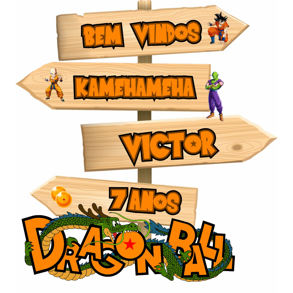 Display MDF de chão - Dragon Ball Goku (INFORME NOME E IDADE NO CHAT AO ...