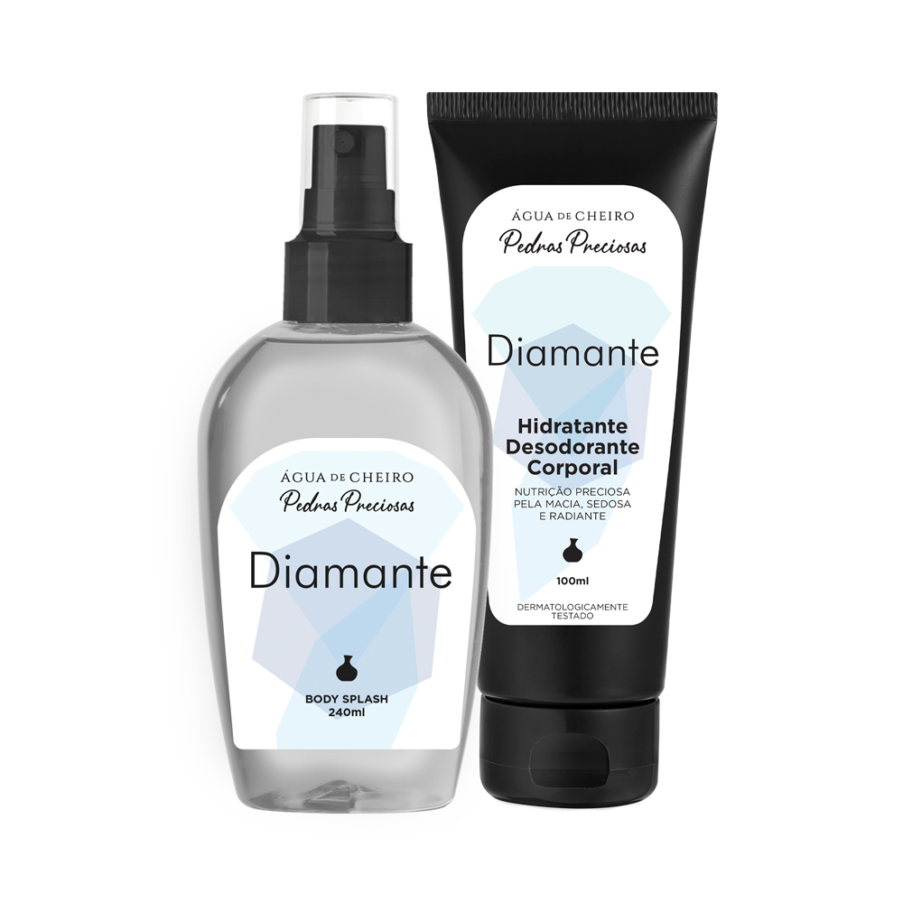 Kit Pedras Preciosas Diamante (body Splash + Body Lotion) | Shopee Brasil
