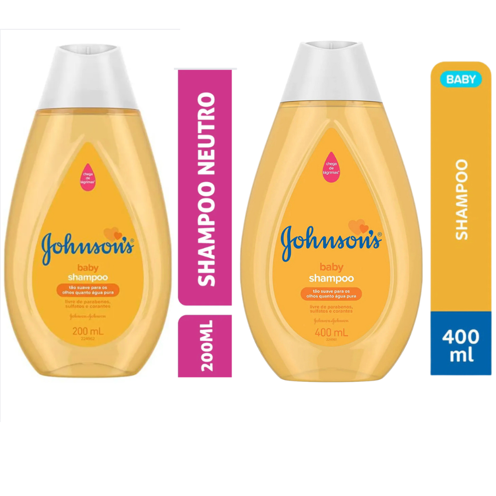 Shampoo NEUTRO Johnson's Baby 200ml e 400ml | Shopee Brasil