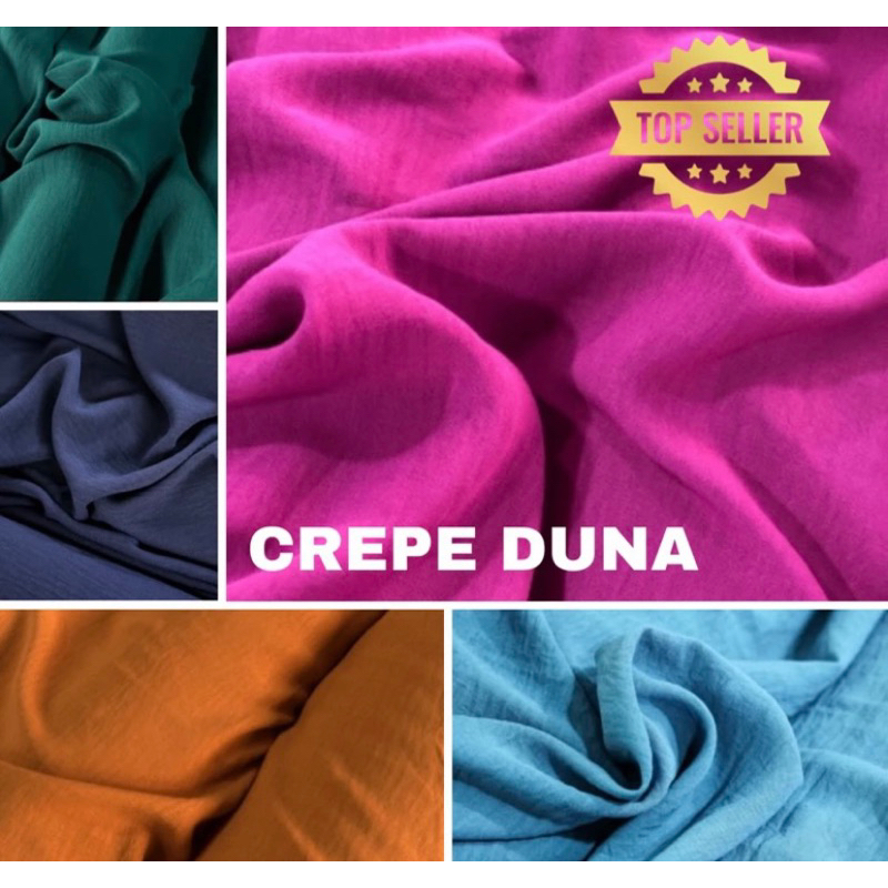 Tecido Crepe Duna 4 metros x 1,40 cores | Shopee Brasil