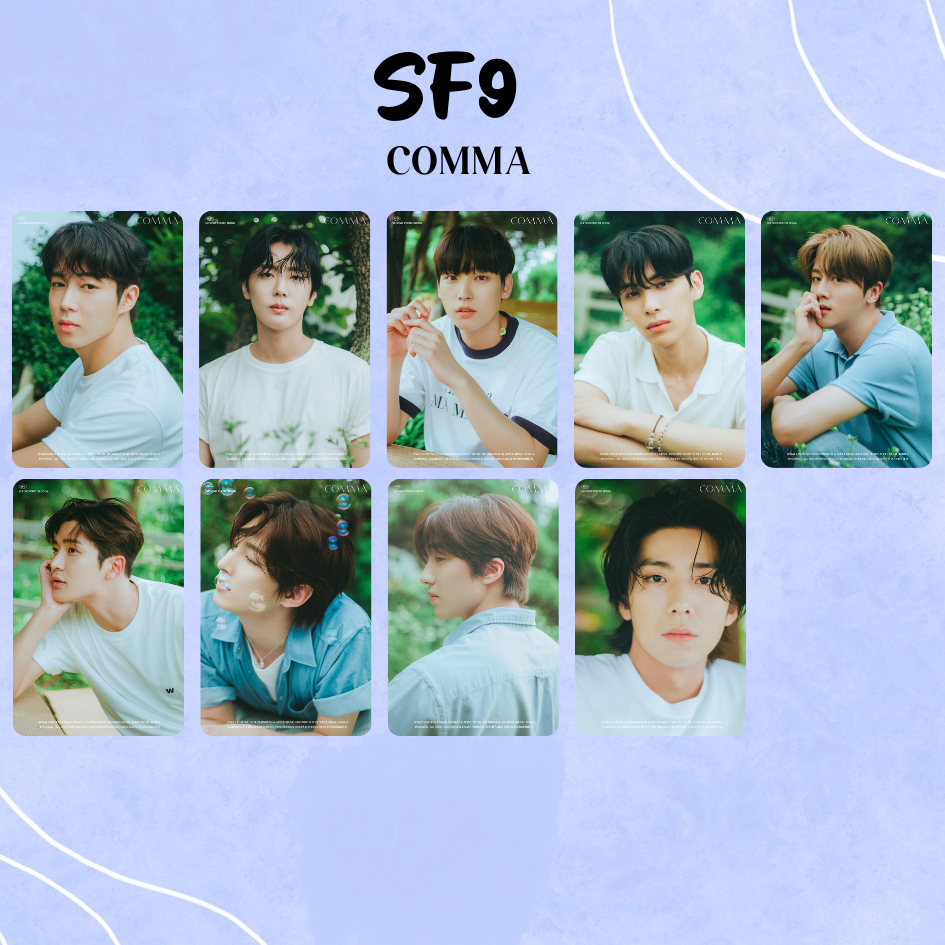 Photocards SF9 COMMA FANMADE | Shopee Brasil