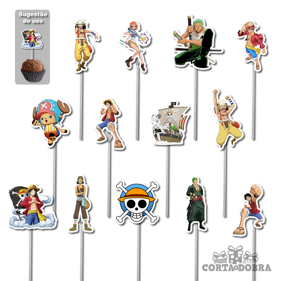 Topper One Piece Personagens | Shopee Brasil