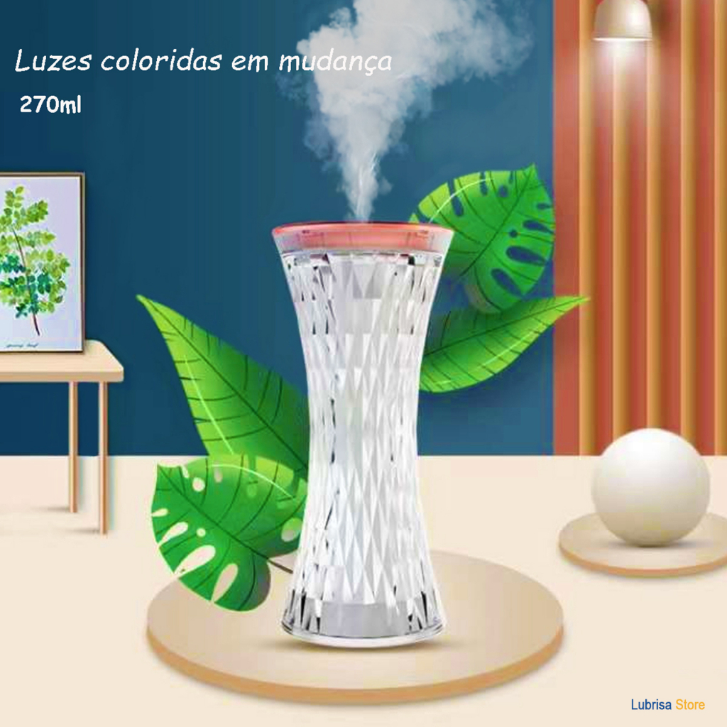 Umidificador De Ar UltrassôNico Lâmpada De Mesa De Cristal De Diamante ...