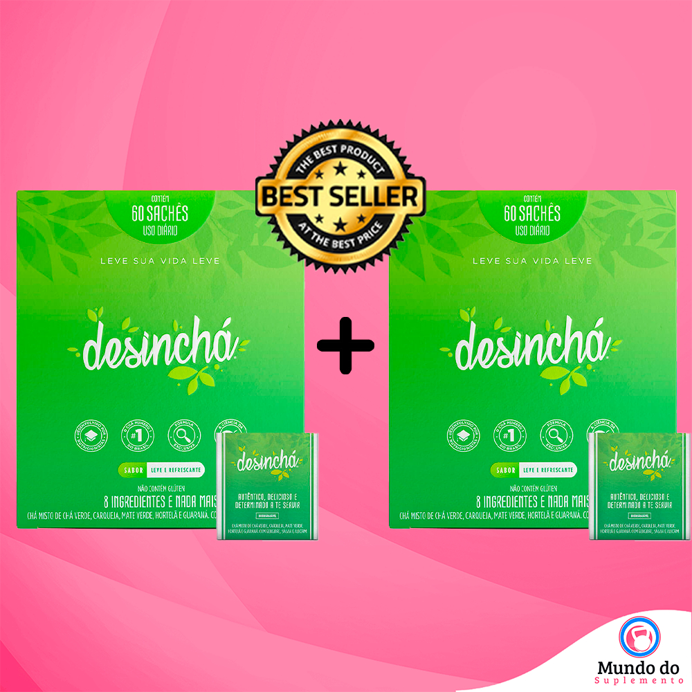 Kit 2x Desincha 100% Original 60 Sachês - Desincha | Shopee Brasil