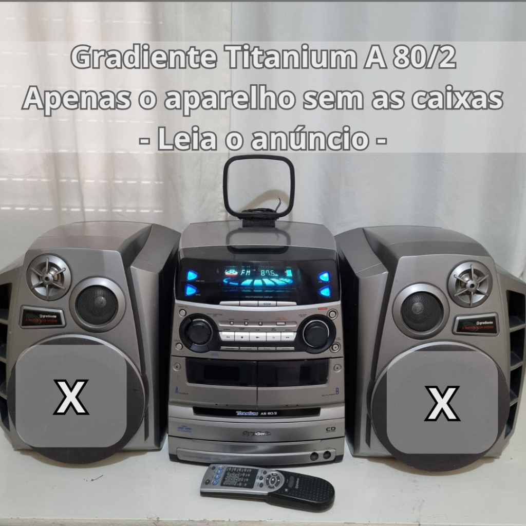 micro system | Micro System Gradiente Titânium AS 80/2 | Shopee Brasil