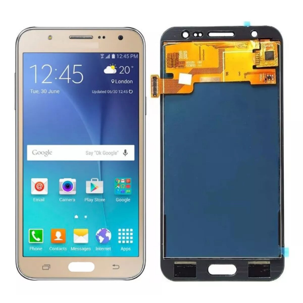 Tela Display Lcd Frontal Compativel Com Samsung J7 J701 J700 DOURADO / BRANCO | Shopee Brasil
