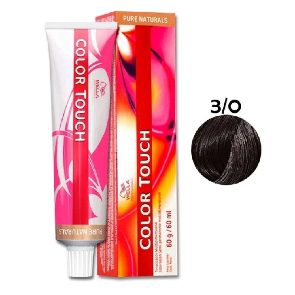 Tonalizante Color Toch Pure Naturals 3/0 Castanho Escuro 60 g | Shopee ...