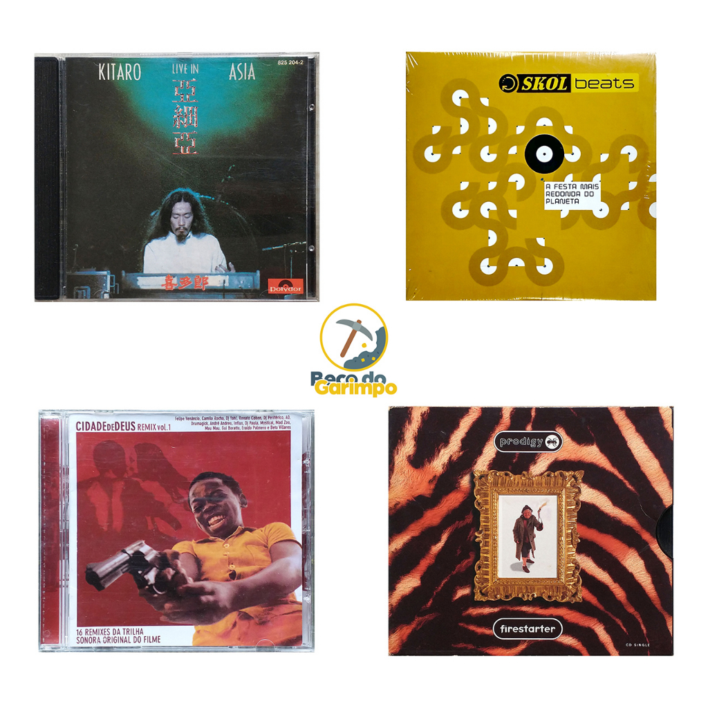 4 CDs: Kitaro Live In Asia - Skol Beats 2003 - Cidade De Deus Remix Vol ...