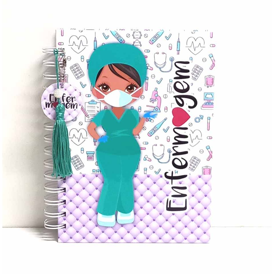 Caderno Enfermagem Tamanho A5 Com 100 Folhas A1940 Nurse (15,5 x 21,5 cm) | Shopee Brasil