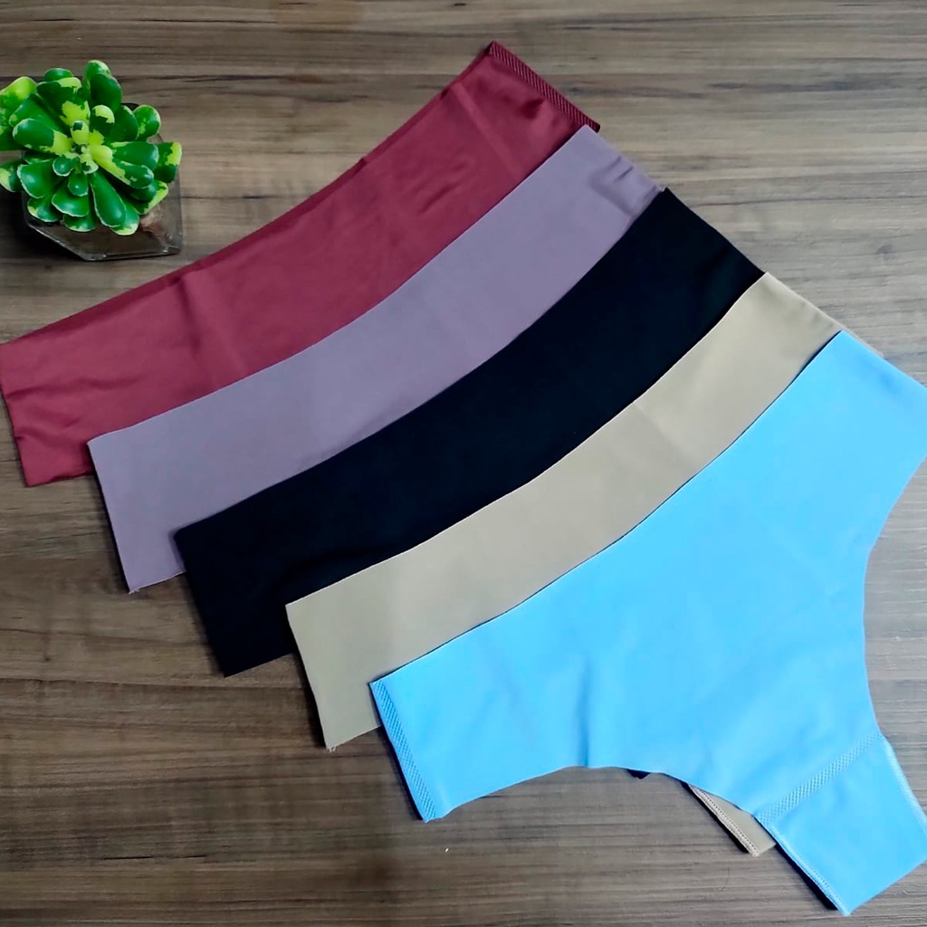Kit 5 Calcinhas Corte a Laser Tanga sem Costura Fio Direto da Fabrica ...