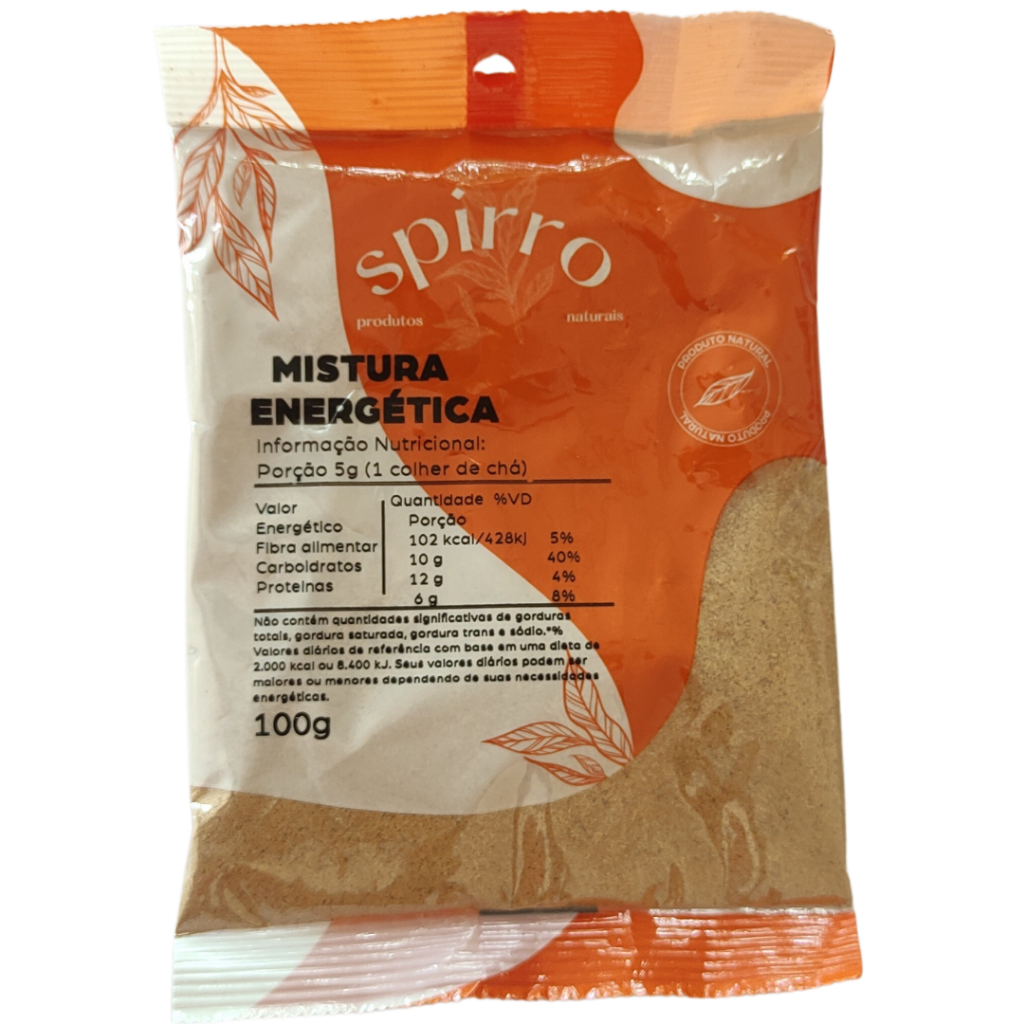 Mistura Energética 100g Spirro Produtos Naturais - Energético - Combate ...