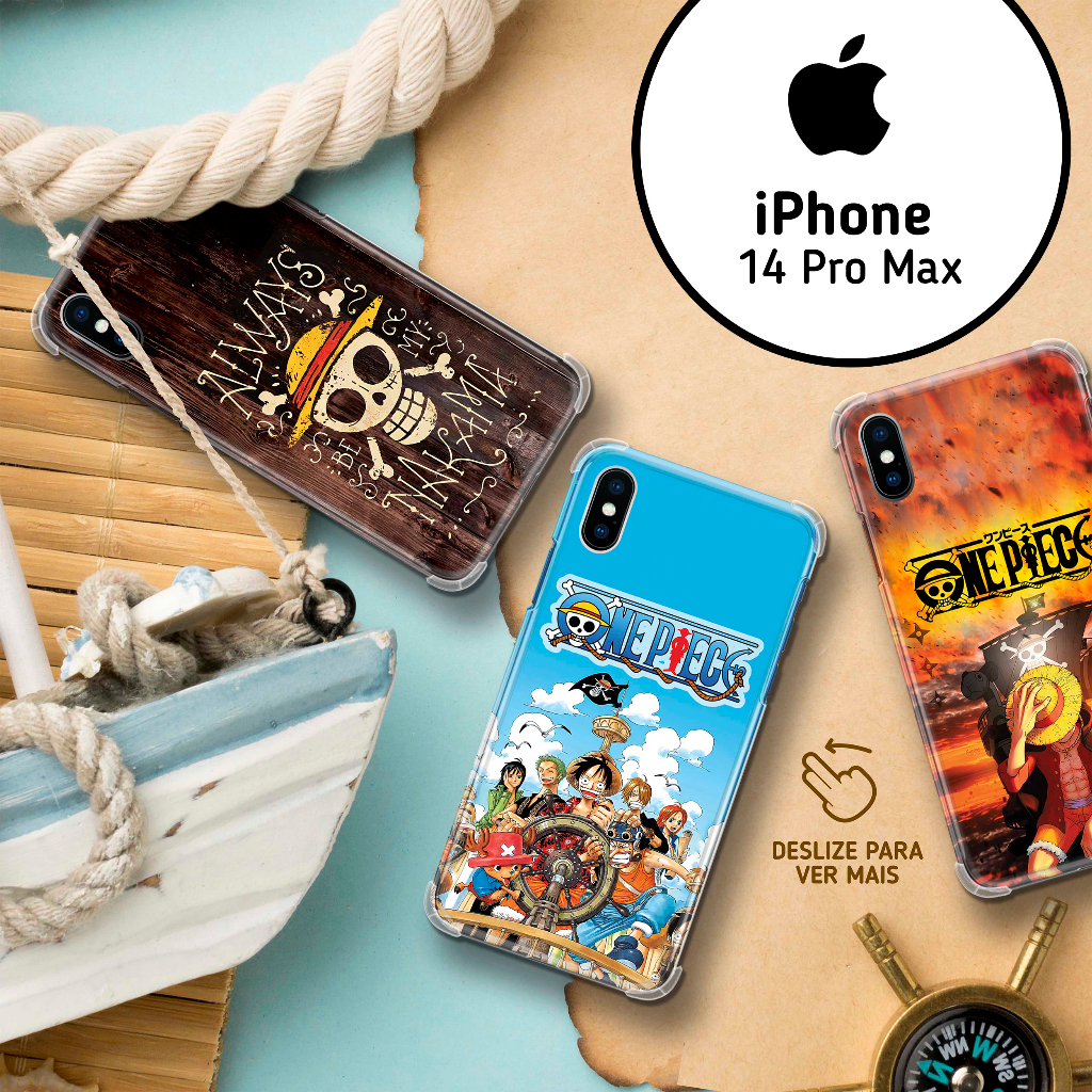 Capa Capinha - iPhone 14 Pro Max - One Piece Pirata Anime | Shopee Brasil
