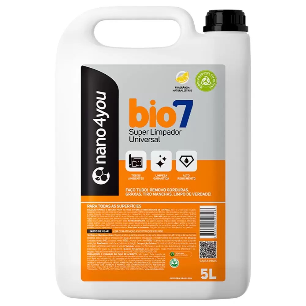 BIO7 Limpador Multiuso Vegetal Flotador Remove Manchas Sujidades ...