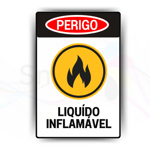 Placa Decorativa de Perigo - Líquido Inflamável | Shopee Brasil