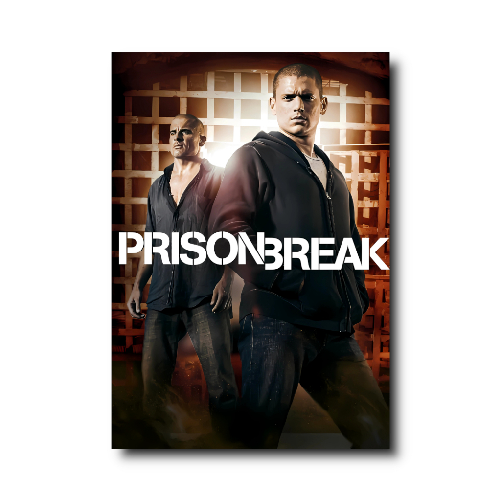 Placa Decorativa Prison Break Quadro Mdf Com Borda Infinita e Fita ...