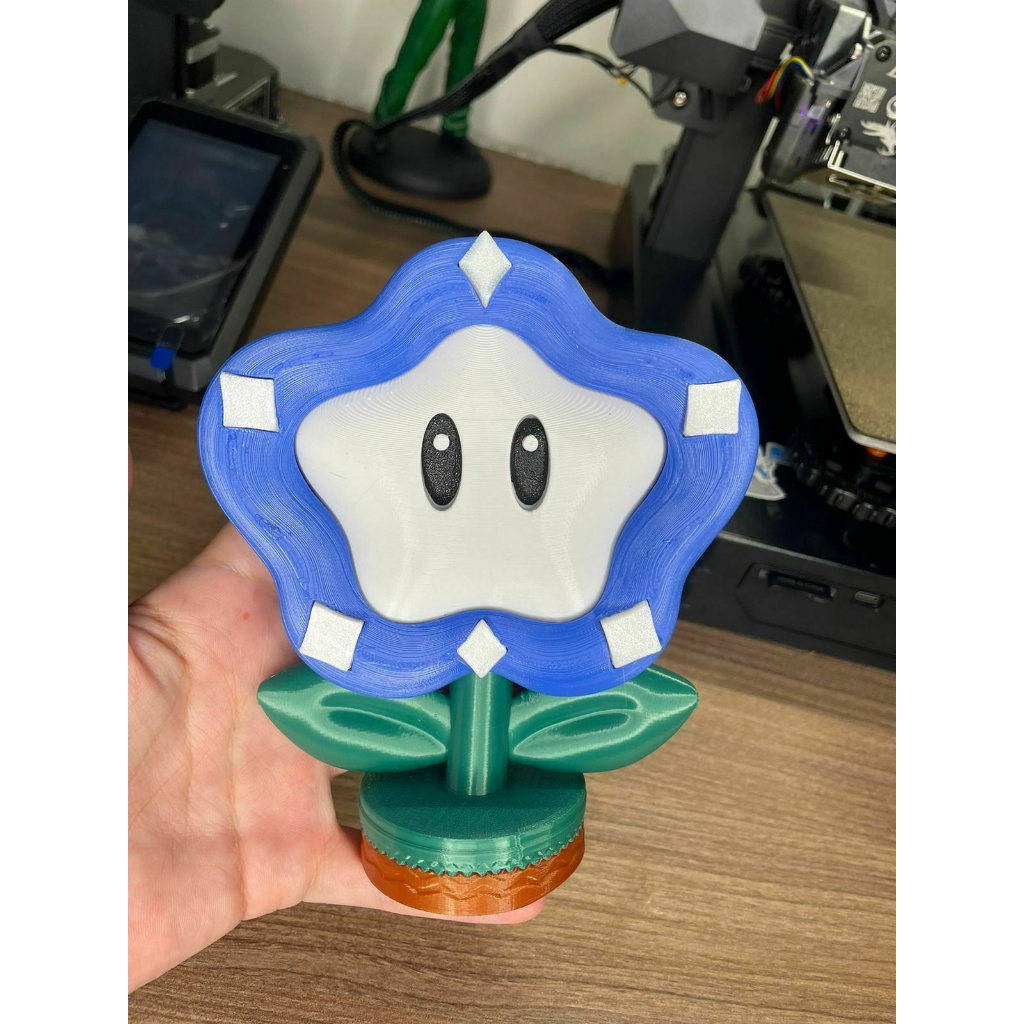 Flor Azul Super Mario Wonder | Shopee Brasil