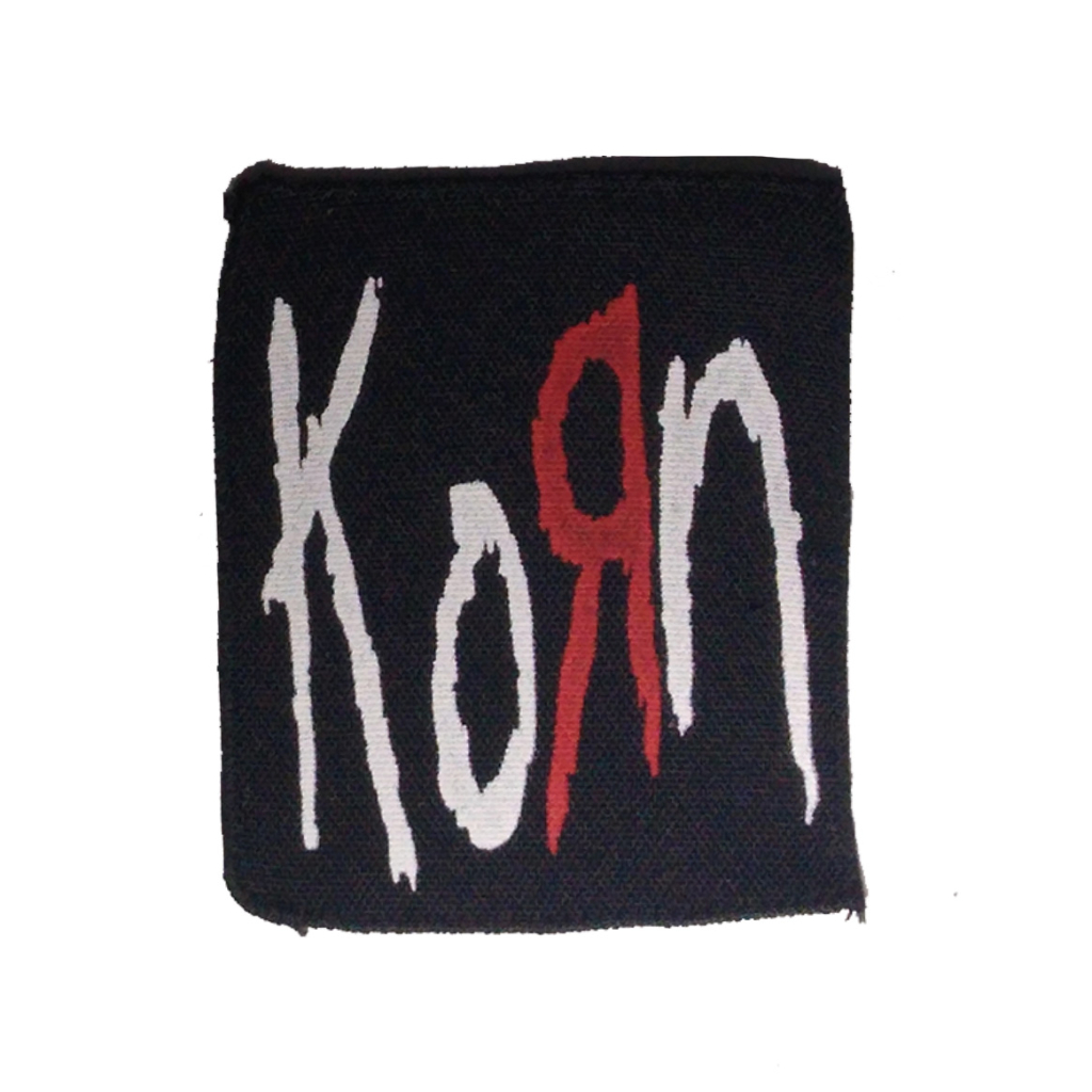 Korn patch "vermelho e branco" unidade - New Metal, Alternative; serigrafia | Shopee Brasil