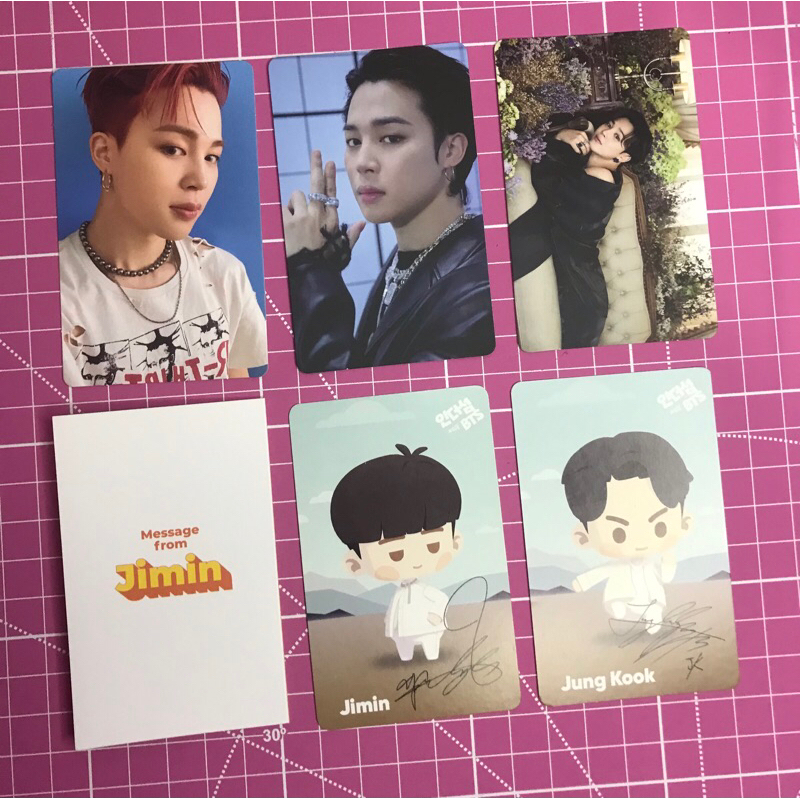 [BTS] cards regulares bts jimin jungkook | Shopee Brasil
