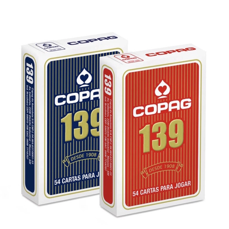 Kit 2 Jogo Baralho Profissional Copag 139 Original 54 Cartas | Shopee ...