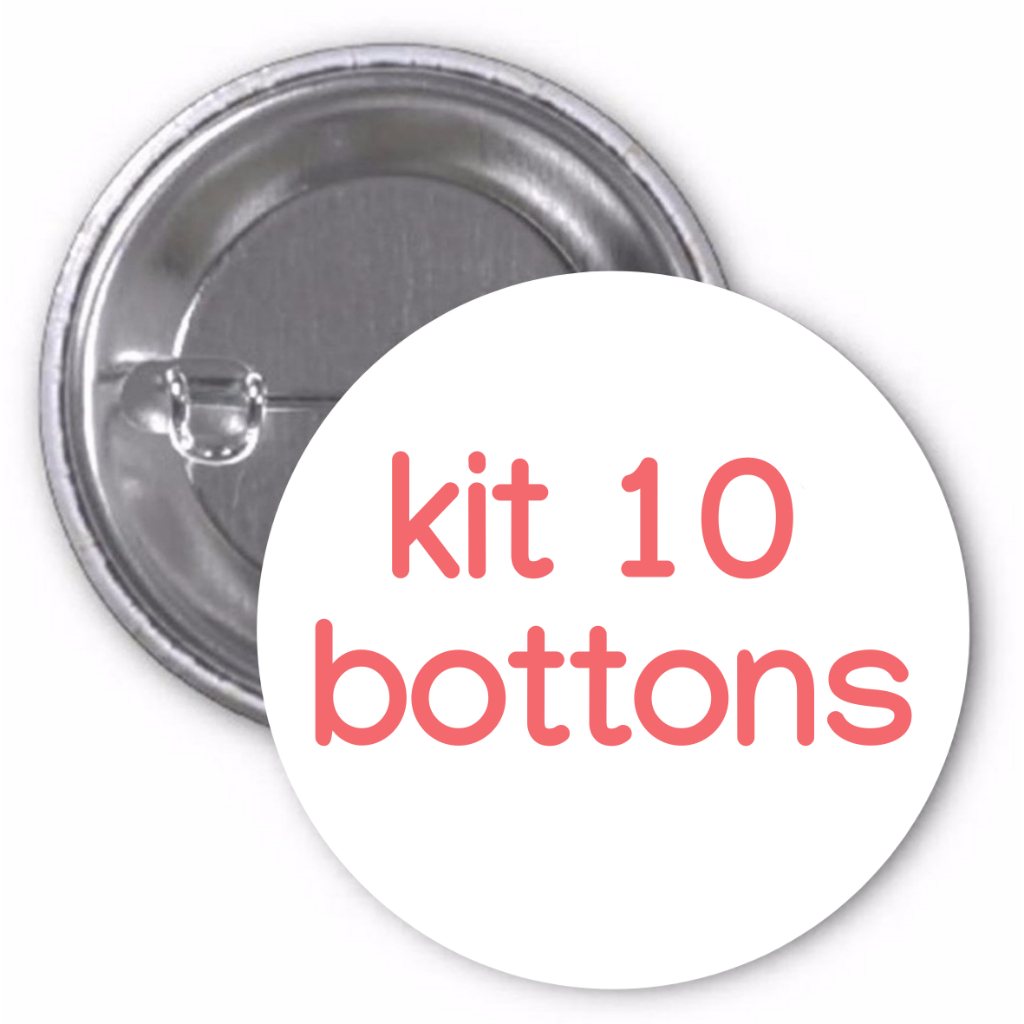 kit 5 ou 10 bottons personalizados sua imagem logo buton button botton ...