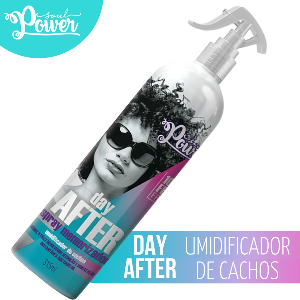 Spray Umidificador Day After Memorizador de Cachos Hidratante Para Definir Cabelos Cacheados E ...
