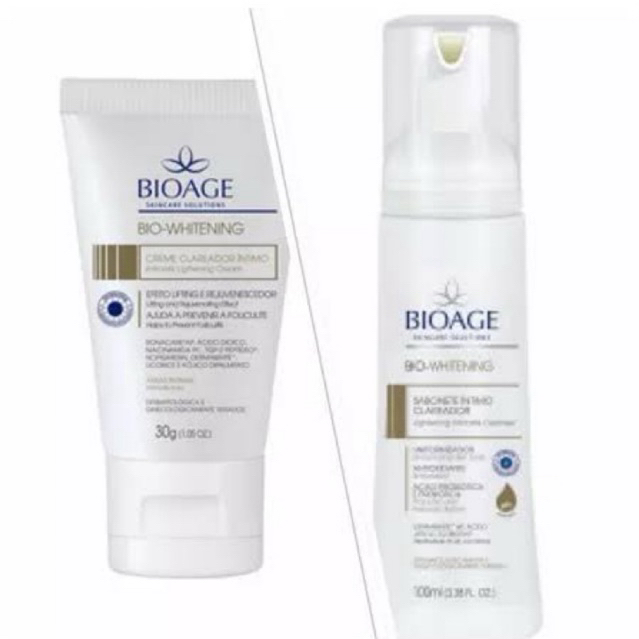 Conjunto creme clareador intimo Bio-Whitening - 30g e sabonete ...