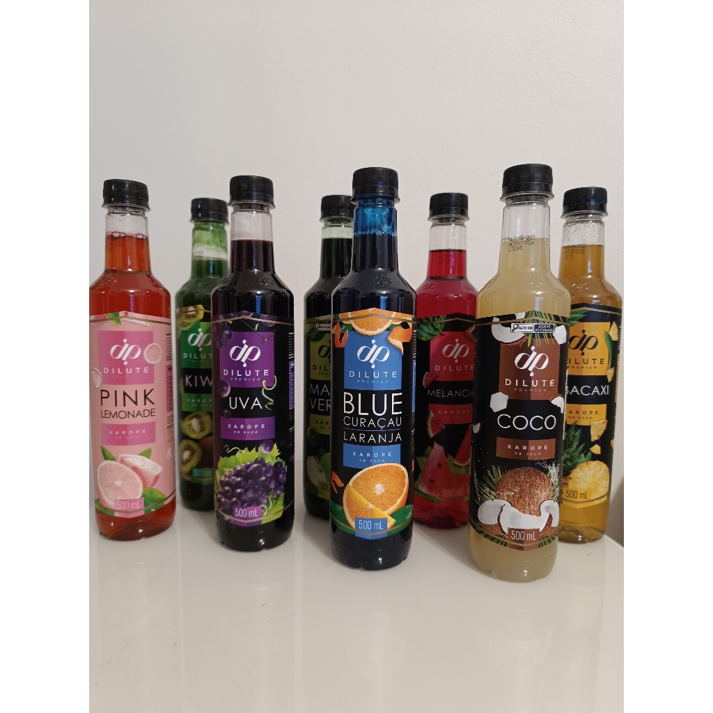Kit com 8 Xaropes Dilute Premium Para Gin Tônica, Soda Italiana ...