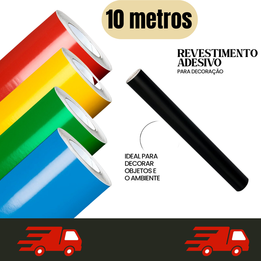 Papel Contact Adesivo 10 metros Várias Cores | Shopee Brasil