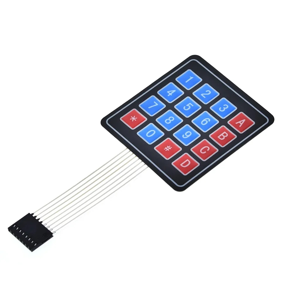 Teclado Matricial De Membrana 4x3 Com 12 Teclas Arduino | Shopee Brasil